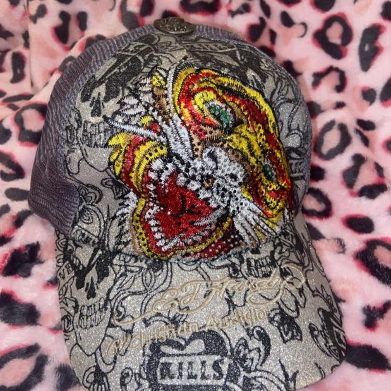 Ed hardy diamond hat Super cute such a slay... | Depop