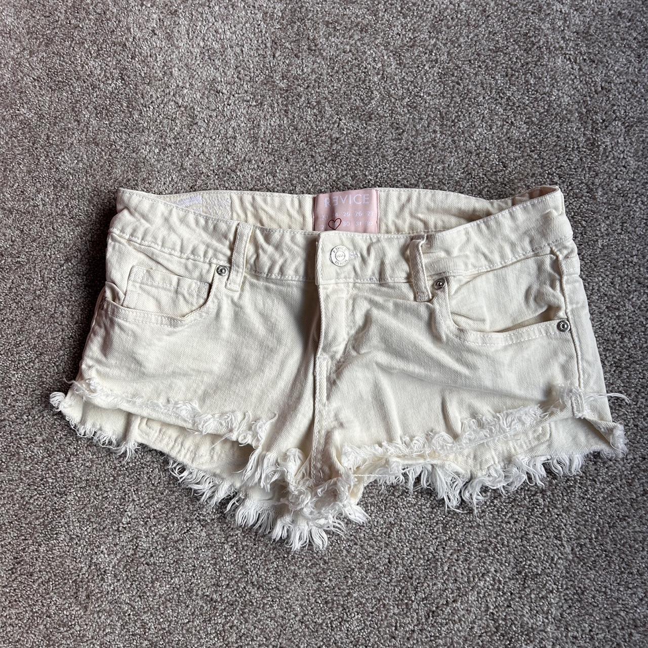 Revice low rise denim shorts. Super cute low rise... | Depop