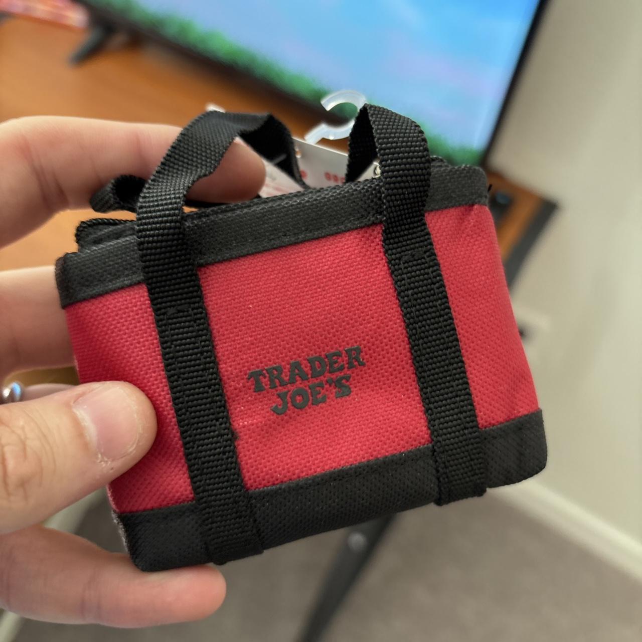 Red Trader Joe's mini tote bag #kidcore - Depop