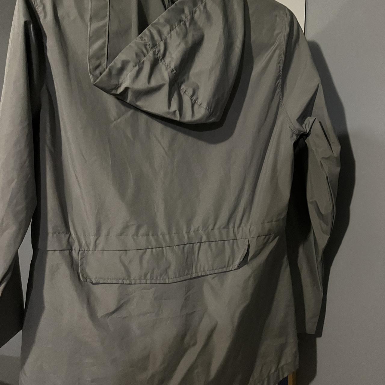 Syracuse RainCoat! Grey Zip up Rain Jacket! Super... - Depop