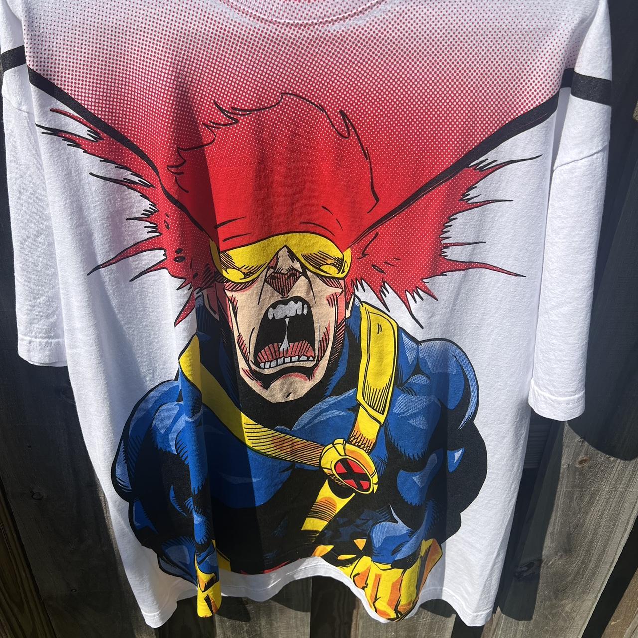 mask and disguise marvel x-men aop shirt featuring... - Depop