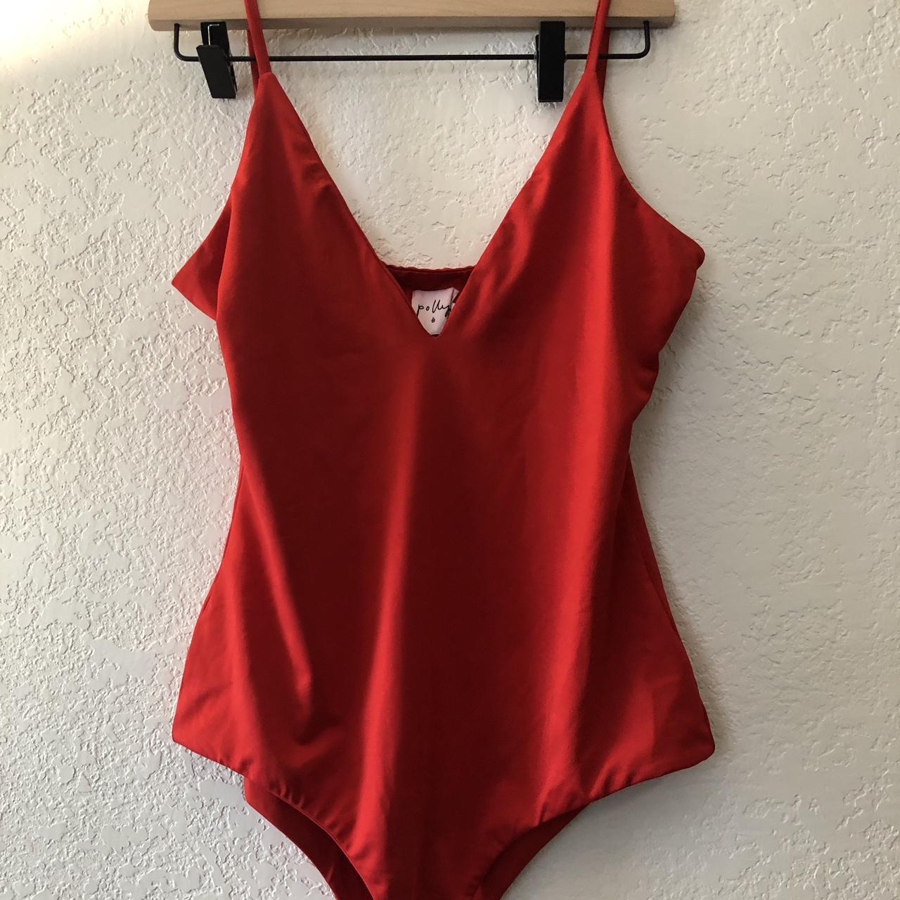 Princess Polly Womens Red Bodysuit Depop