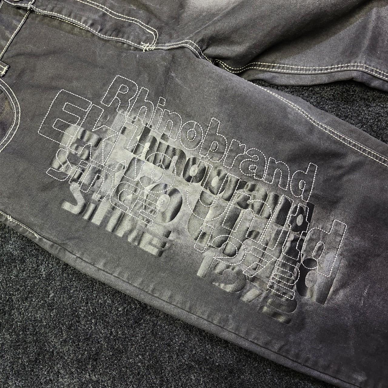 Y2K Play Bigg Embroidered Jeans Size 38 Waist / 30... - Depop