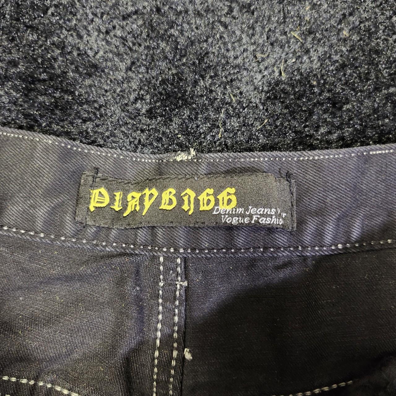 Y2K Play Bigg Embroidered Jeans Size 38 Waist / 30... - Depop