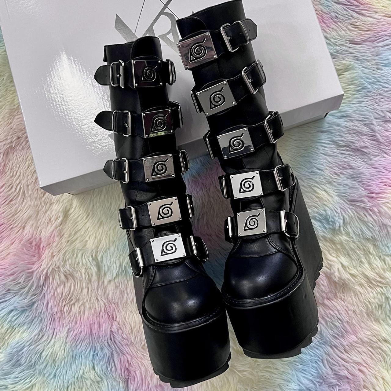 YRU x Naruto collab boot size 8, unworn, only tried... - Depop