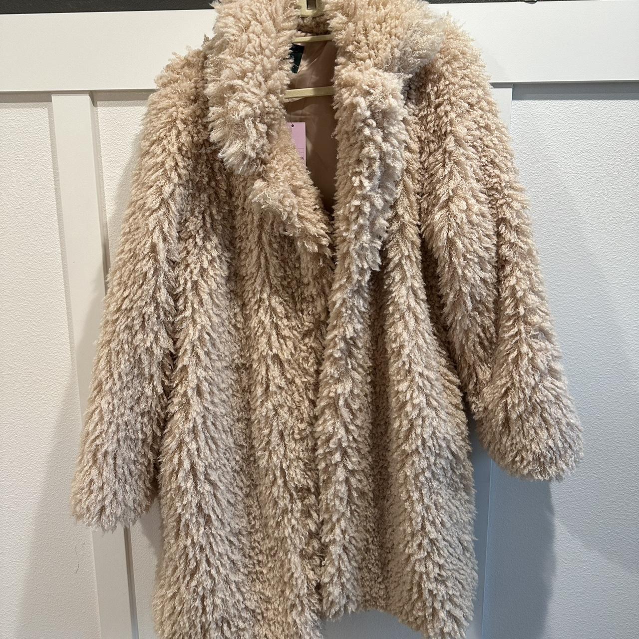 Target brand big fluffy jacket Never worn/used Us... - Depop