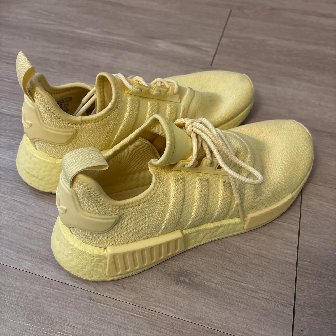 Adidas butter yellow NMD R1 running shoes. Only worn... | Depop