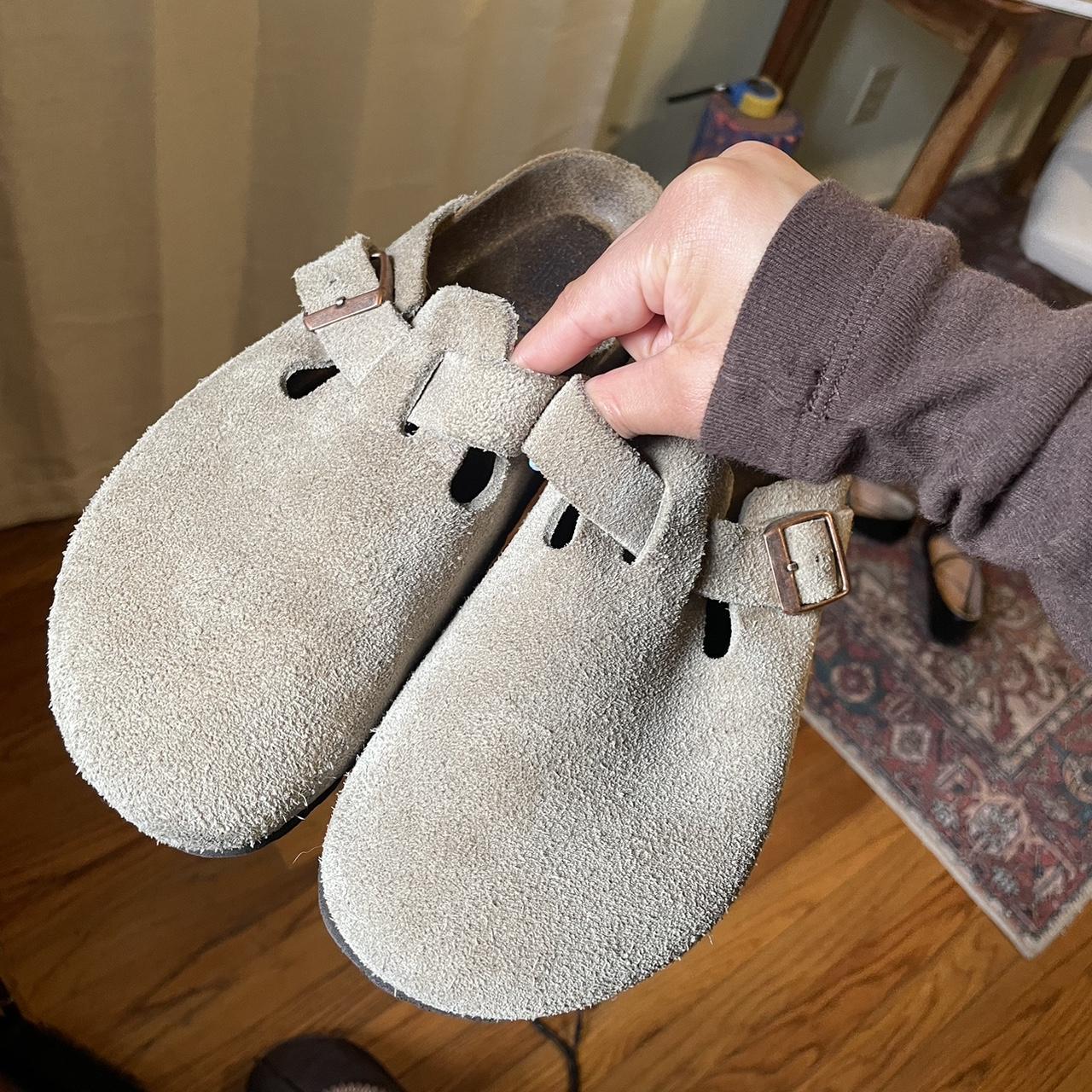 Women's Birkenstock Boston Clogs, Suede! Color... - Depop