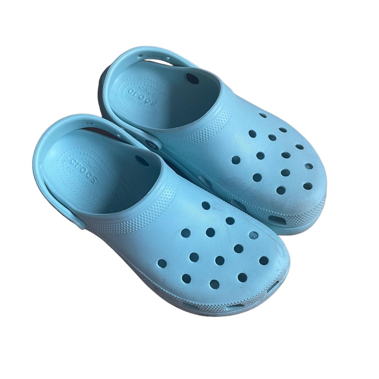 Crocs Women's Blue Sandals | Depop