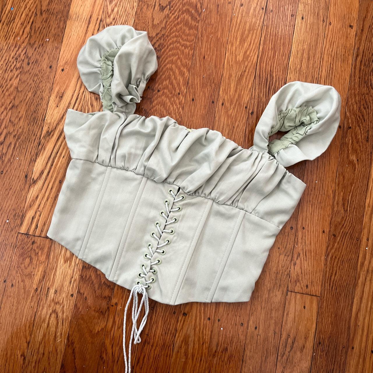 Princess Polly Corset Top! Cottagecore corset with... - Depop