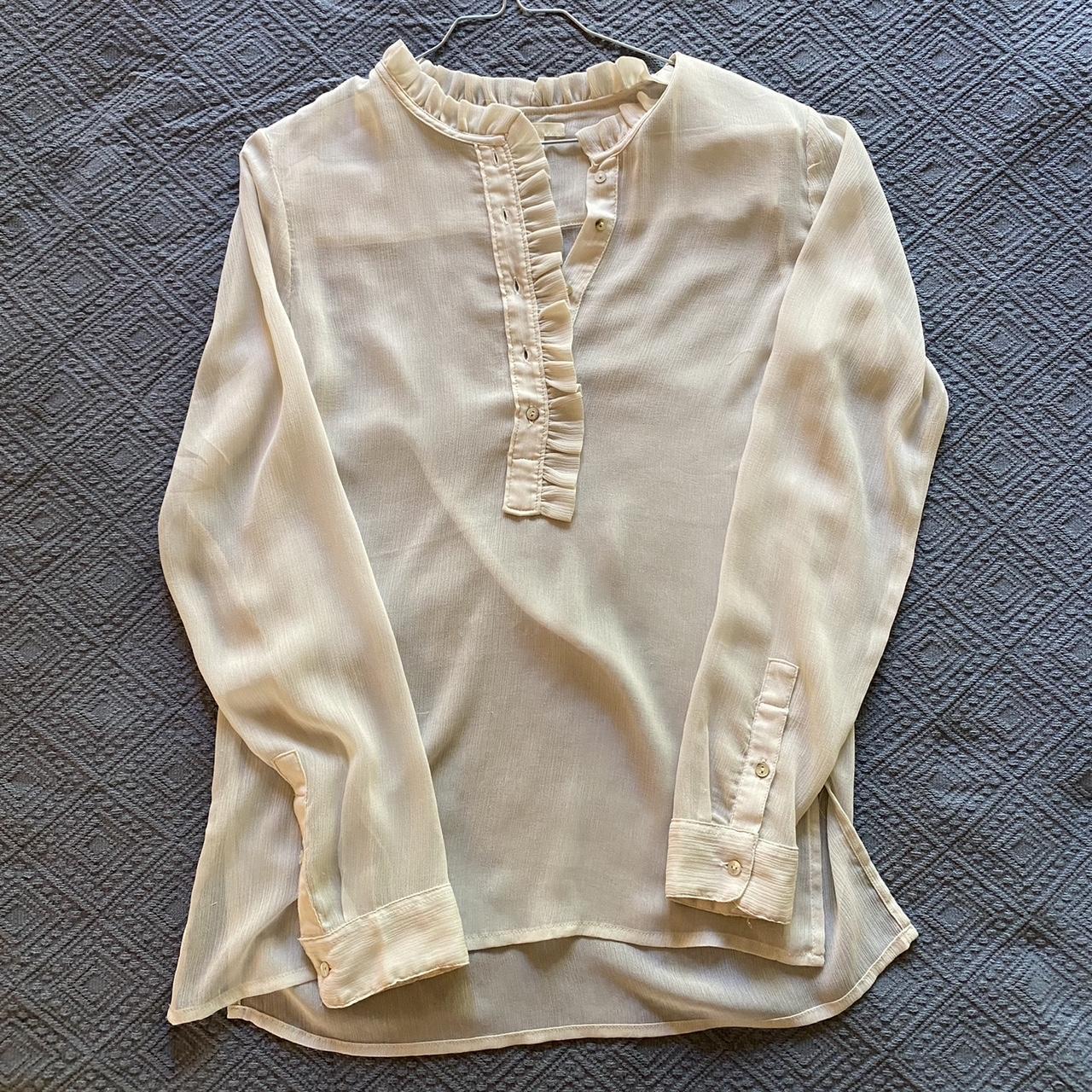Black and cream blouses - Depop