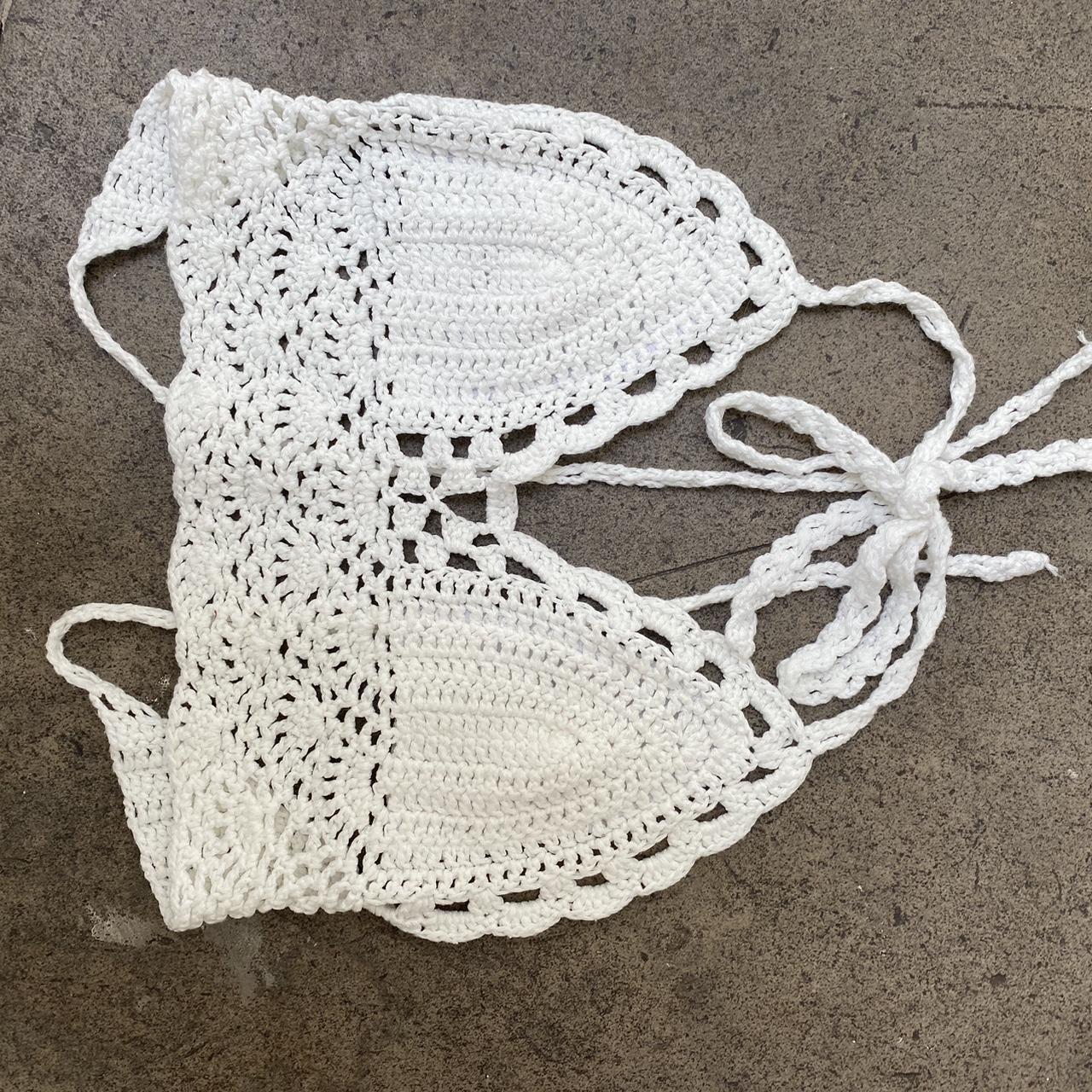xs crochet white top Perfect for summer and under... - Depop