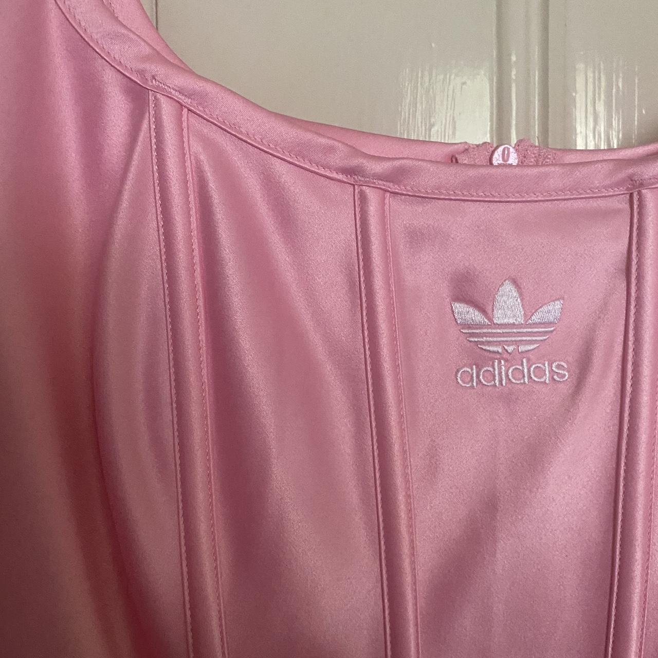 repurposed adidas satin corset size 14 💕repop💕... - Depop