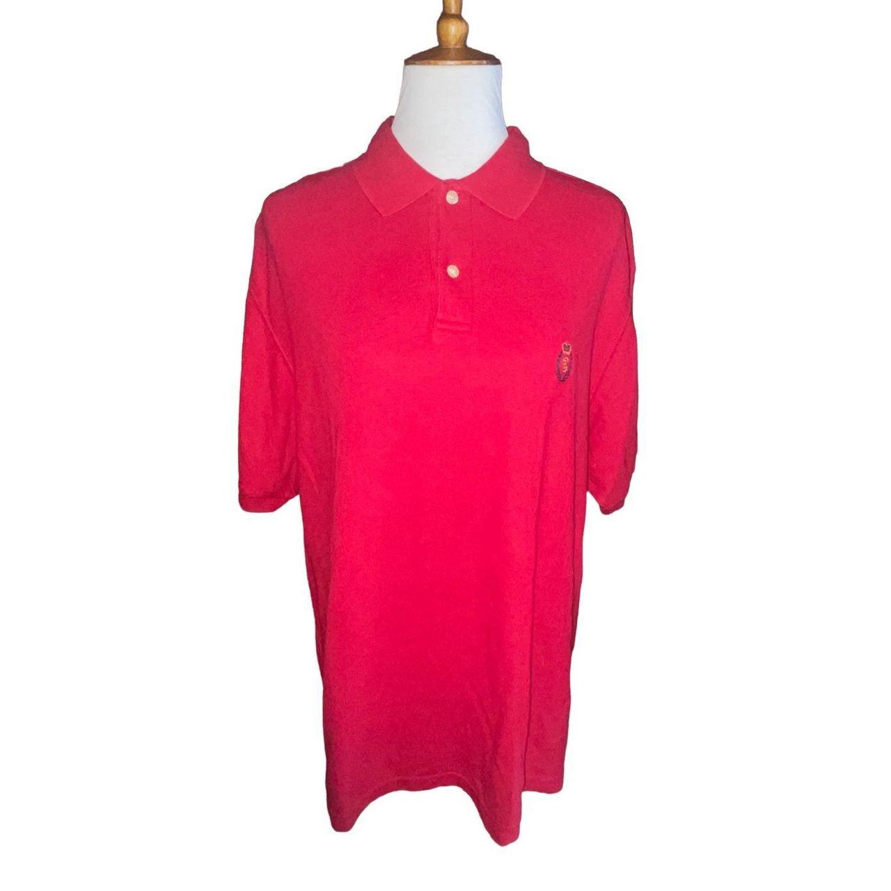 CHAPS Ralph Lauren Red Polo style shirt 100%... - Depop