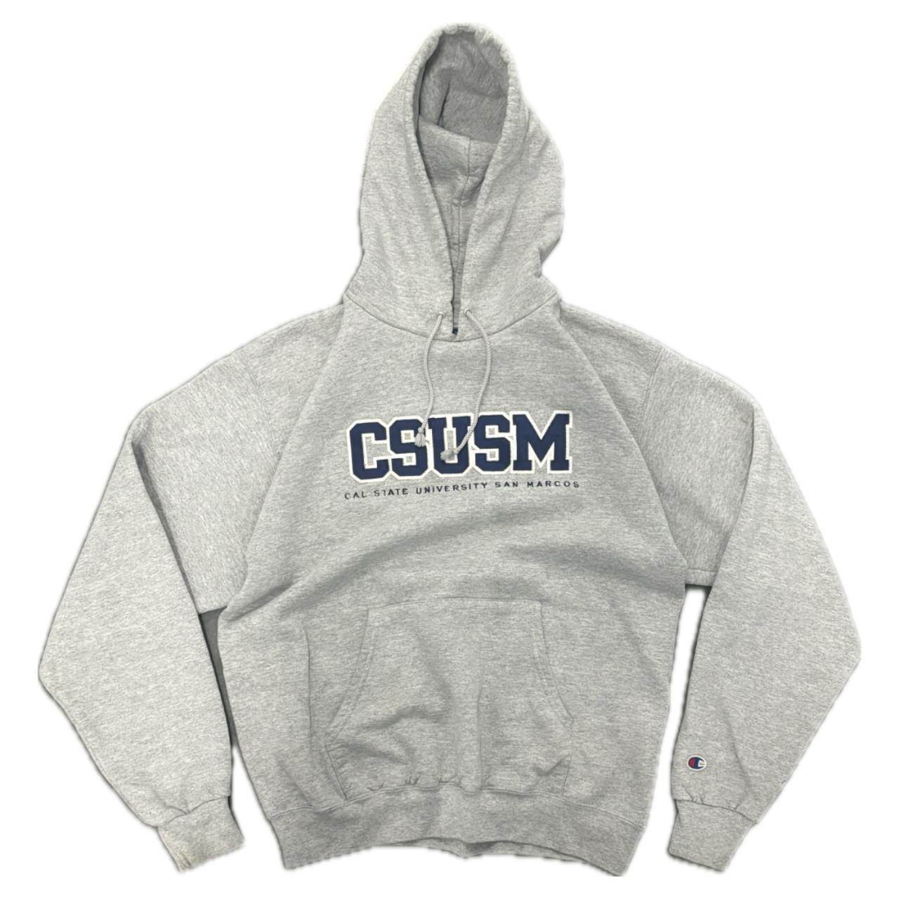 vintage grey collegiate csusm hoodie, amazing... - Depop