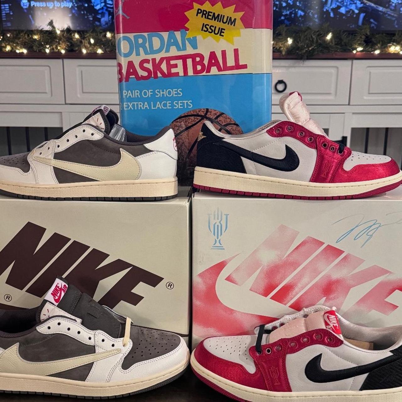 Trophy room, Jordan 1 Low purchased at sneaker con... - Depop