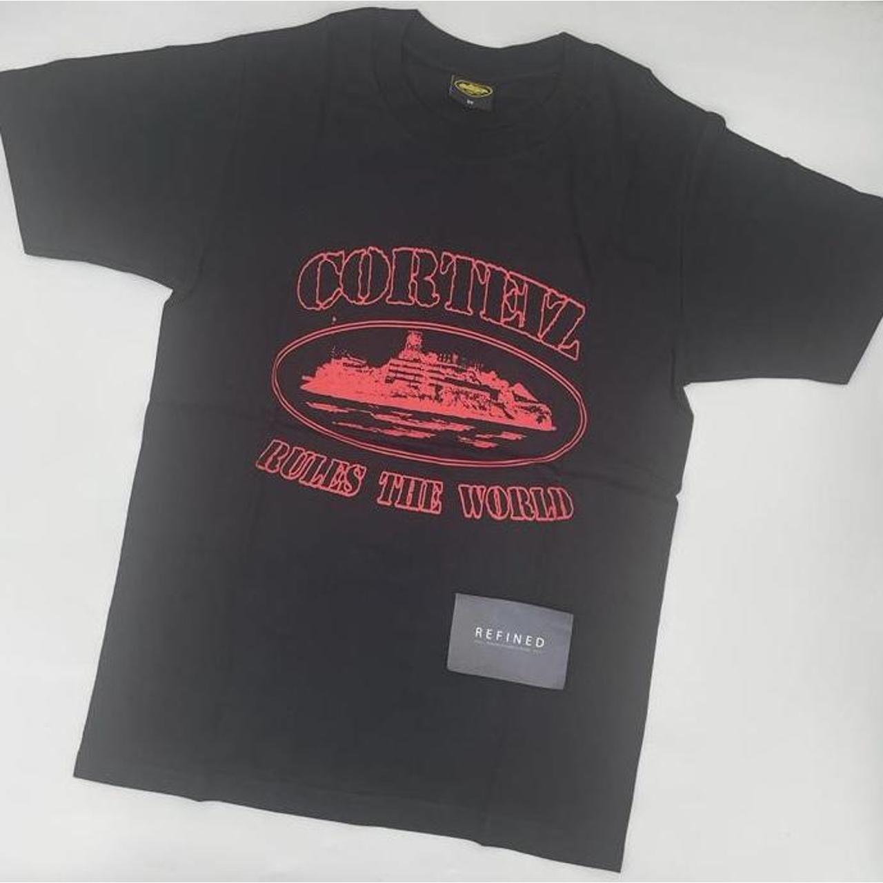 Men's Corteiz OG Alcatraz Black & Pink T-shirt, in... - Depop