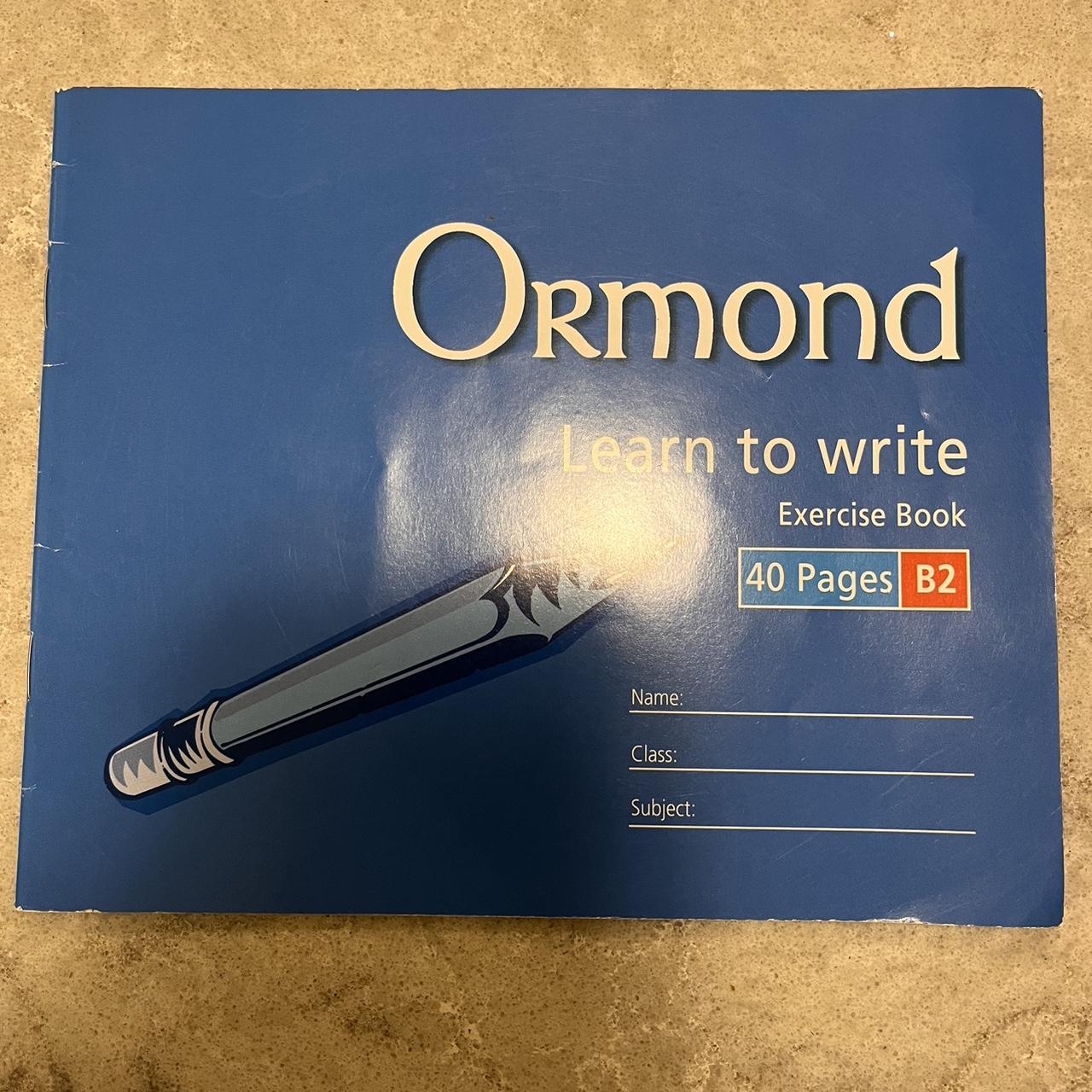 Ormond Learn to Write Exercise Book - 40 pages, blue... - Depop