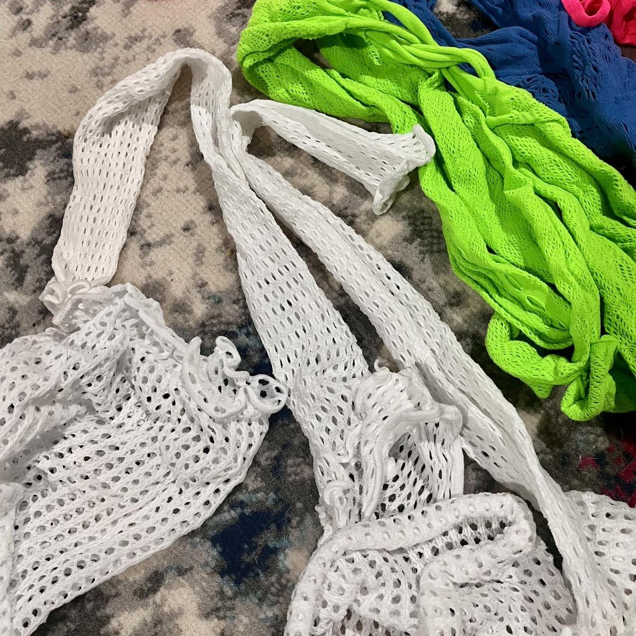 Neon fishnet rave outfits/accessories. “One size... | Depop