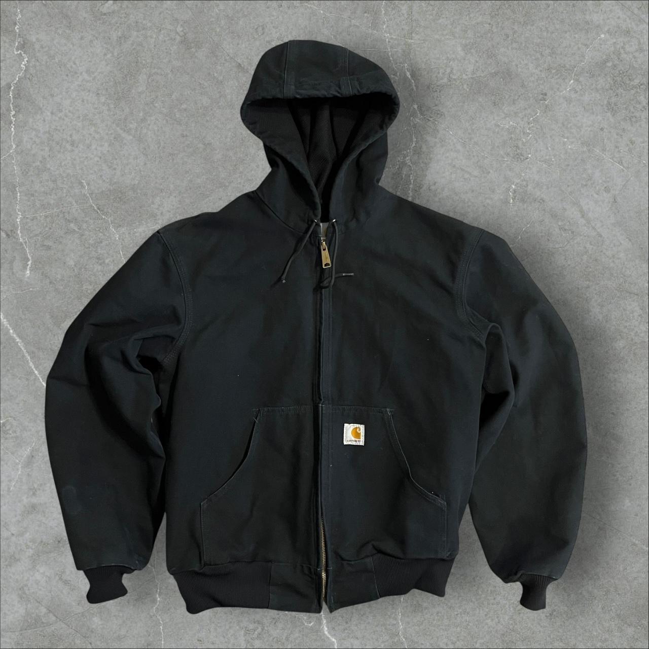 J131 Black 2011 Carhartt insulated full zip jacket.... - Depop