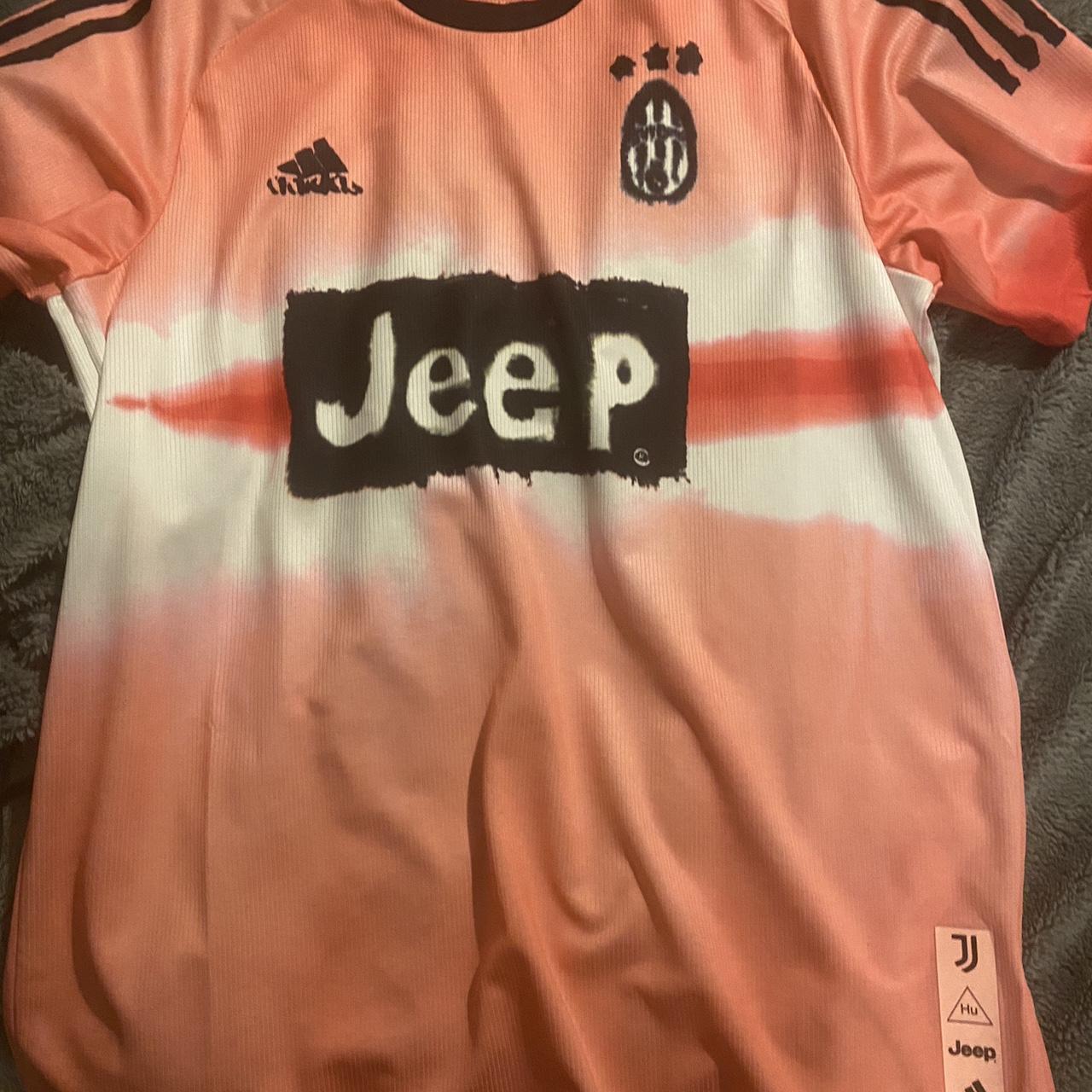 Juventus pink human race jersey size large. 100%... - Depop
