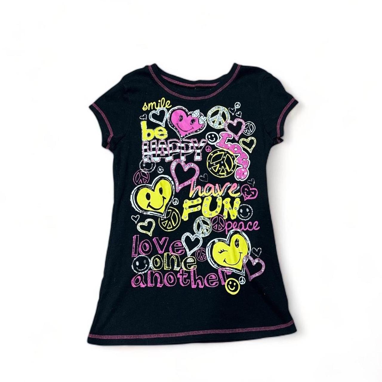 twee scene 2000s emo graphic baby tee! so cute and... - Depop