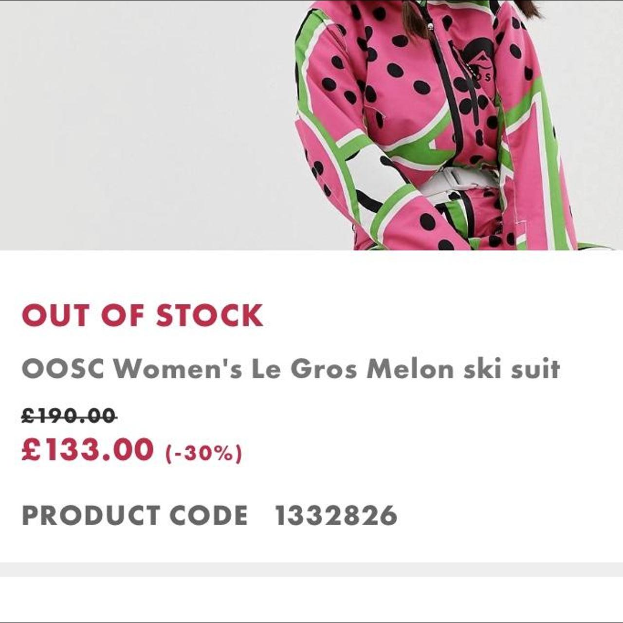 LOOKING FOR!! OOSC watermelon ski suit Size 8/10,... - Depop
