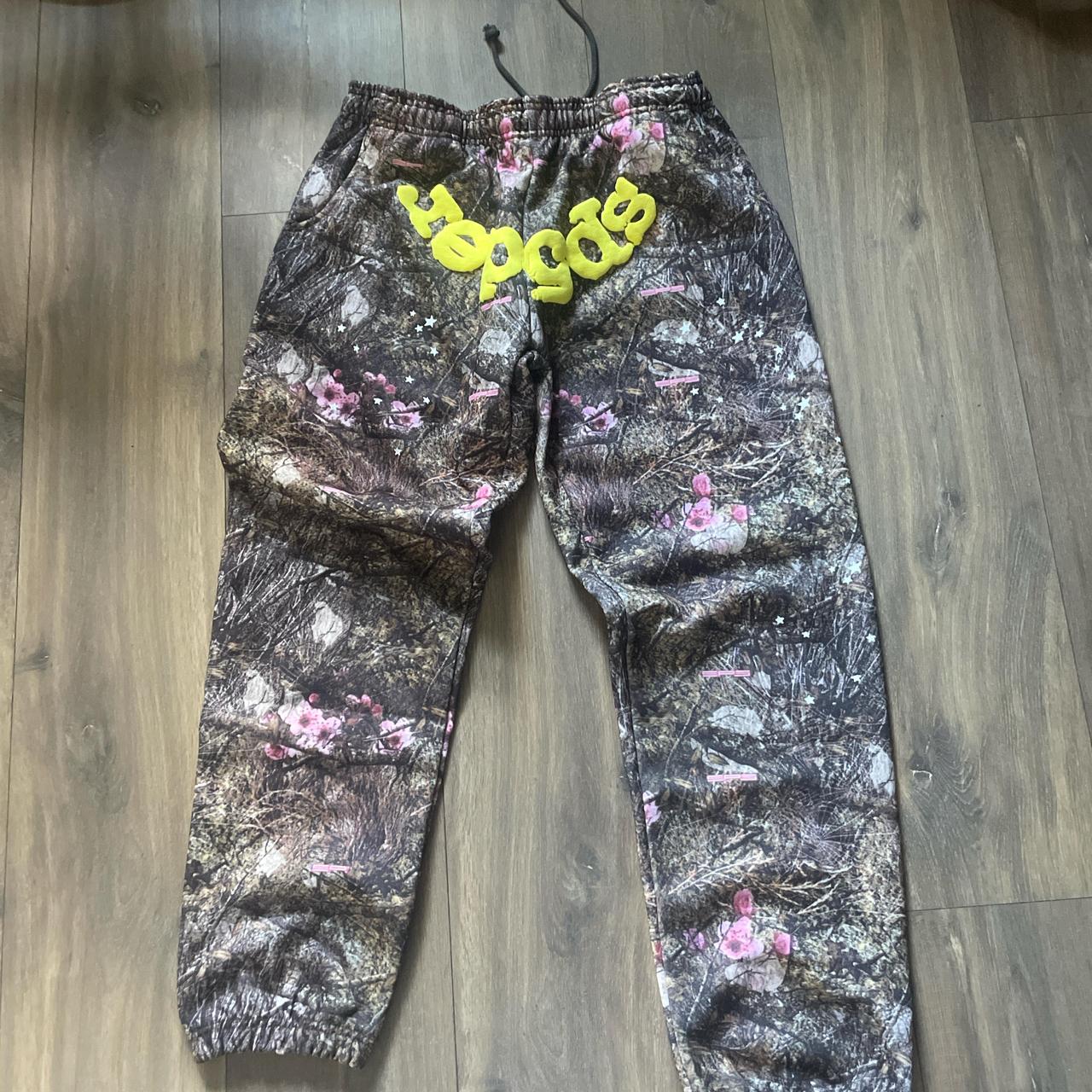 Camo Sp5der Pants | Depop