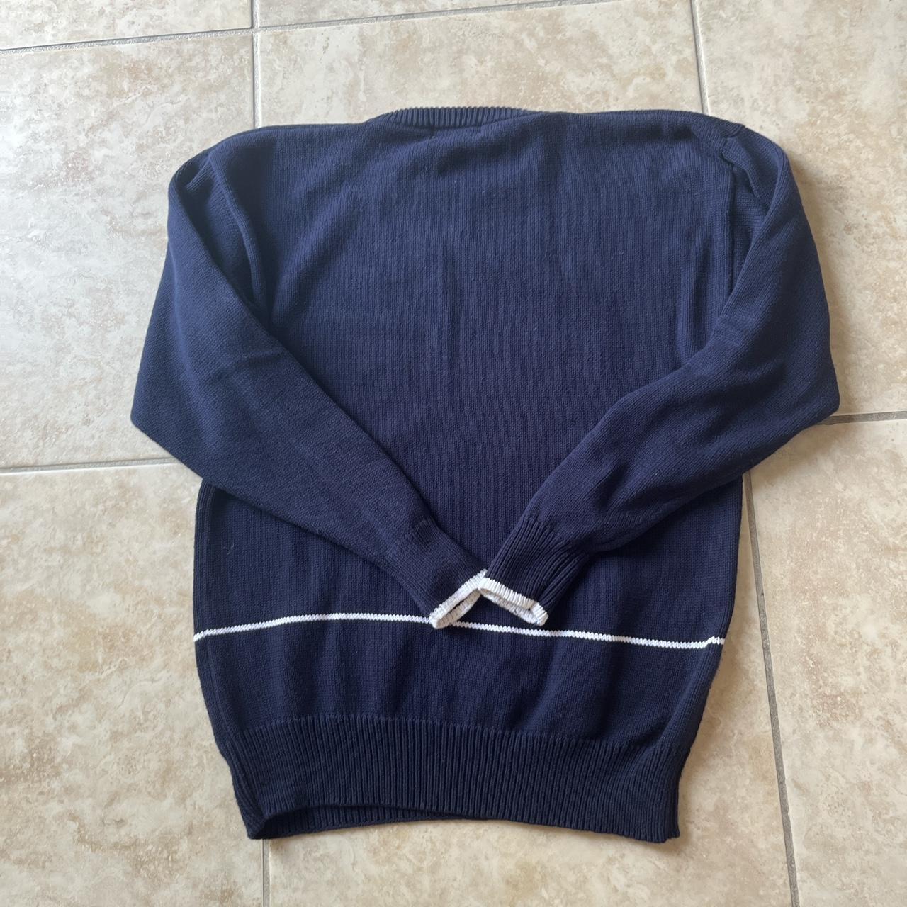 90’s Knitted Sailing Boat Sweater Size Large Open... - Depop