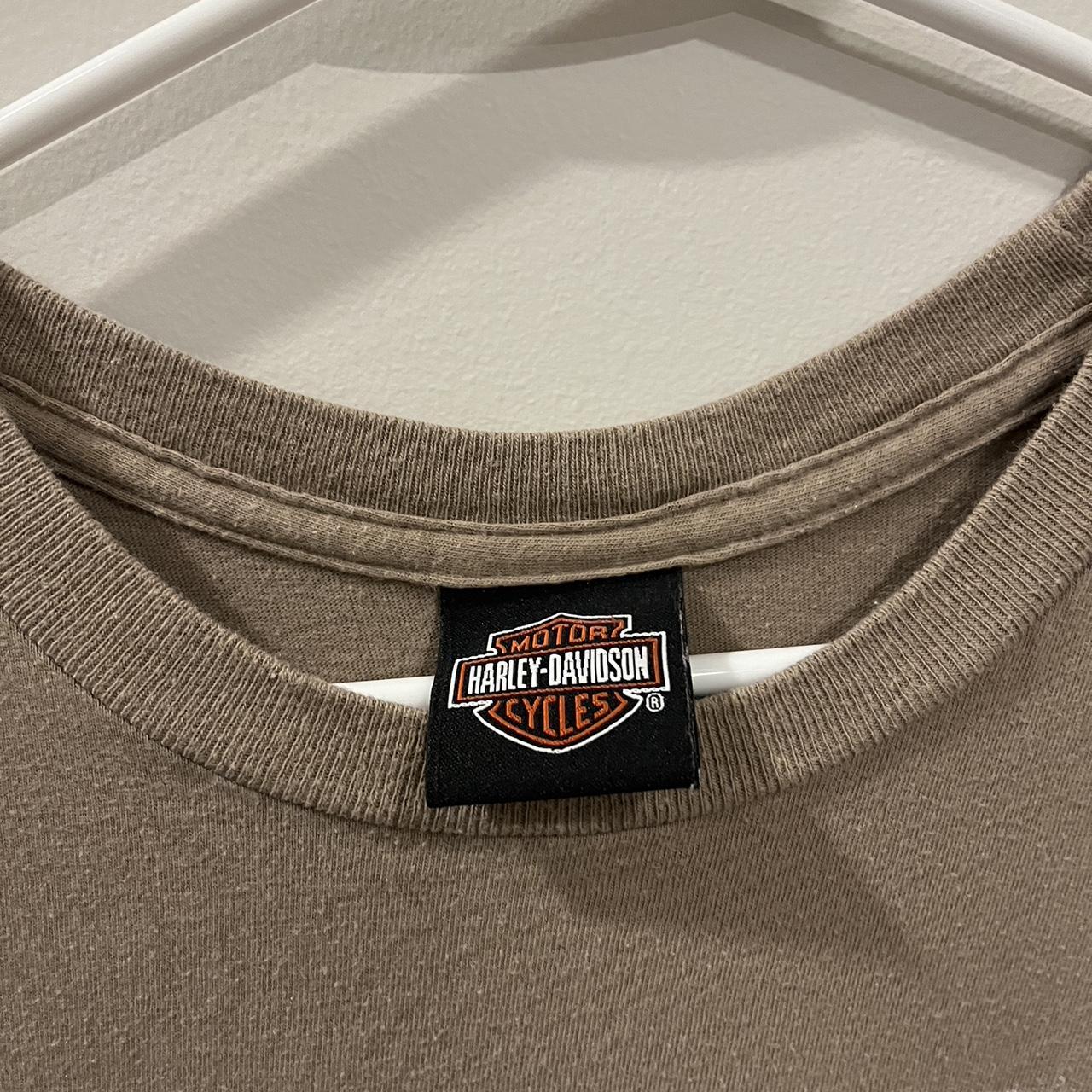 Harley Davidson Tan Germany Girl Pin Up Tee... - Depop