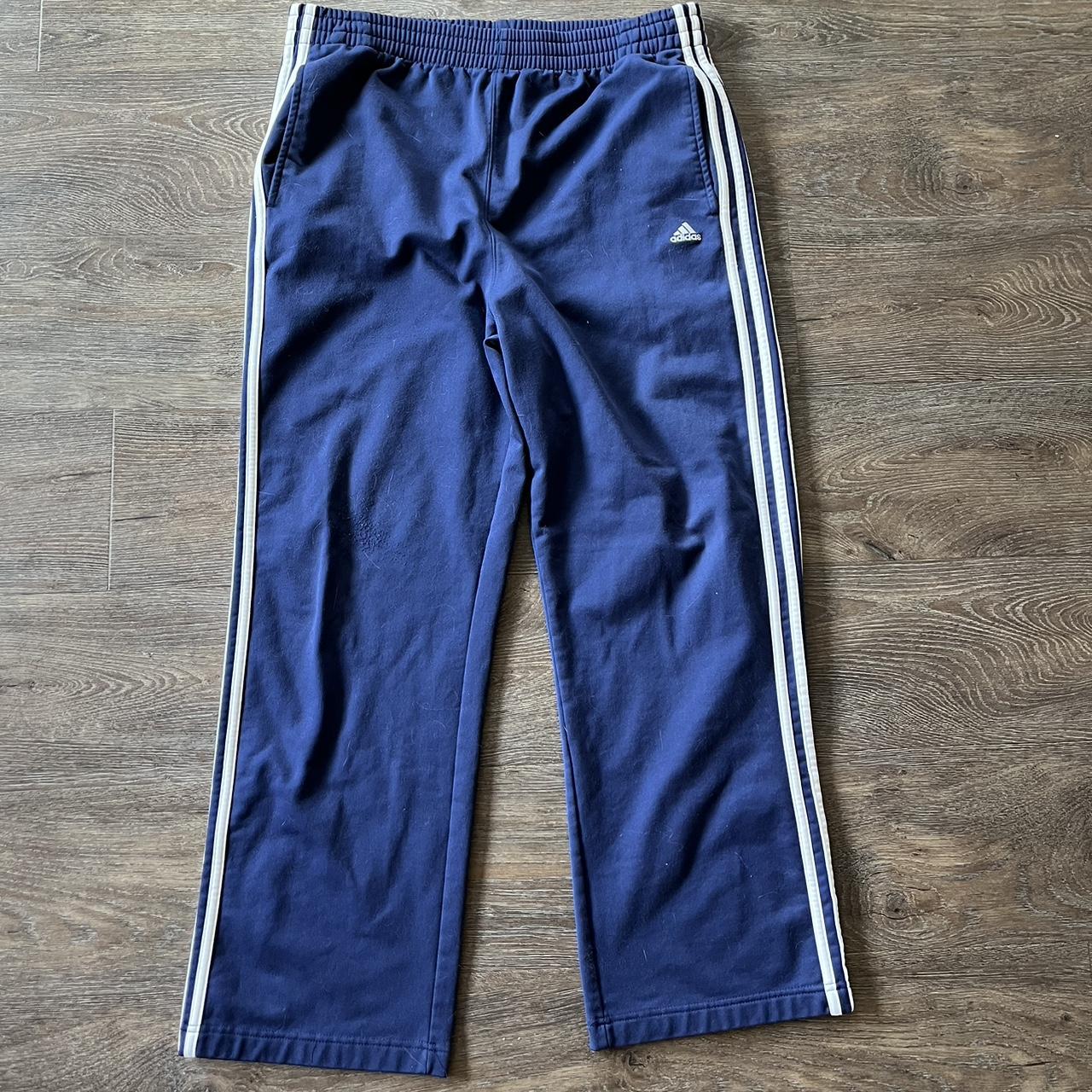 Adidas Mens Blue Sweats L Condition : 10/10 Size :... - Depop
