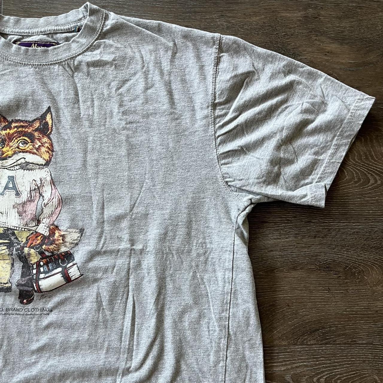 Akoo Grey Fox Graphic Tee XL (24x29) Condition :... - Depop