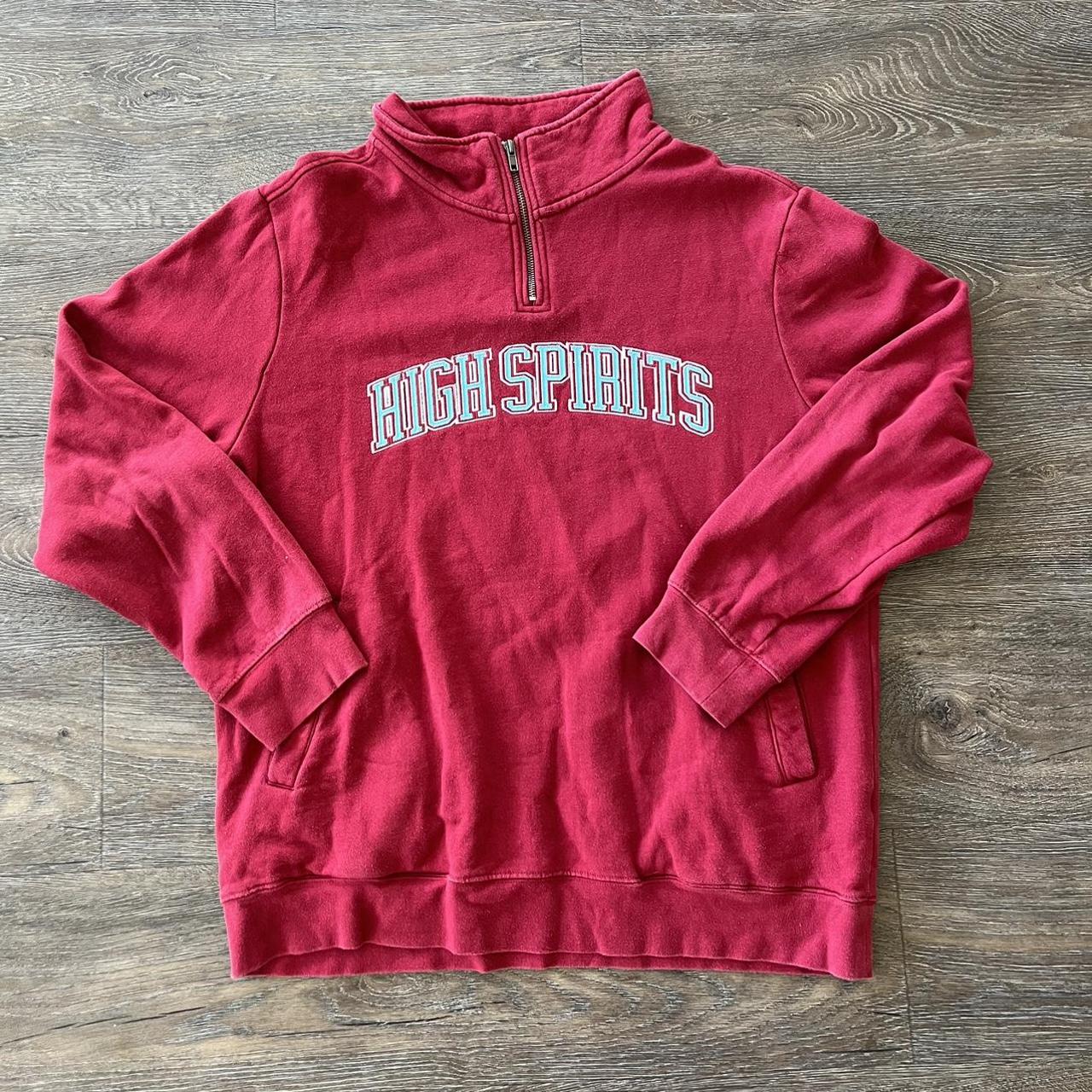 Pac Sun High Spirits 1/4 Zip Sweater M/L... - Depop