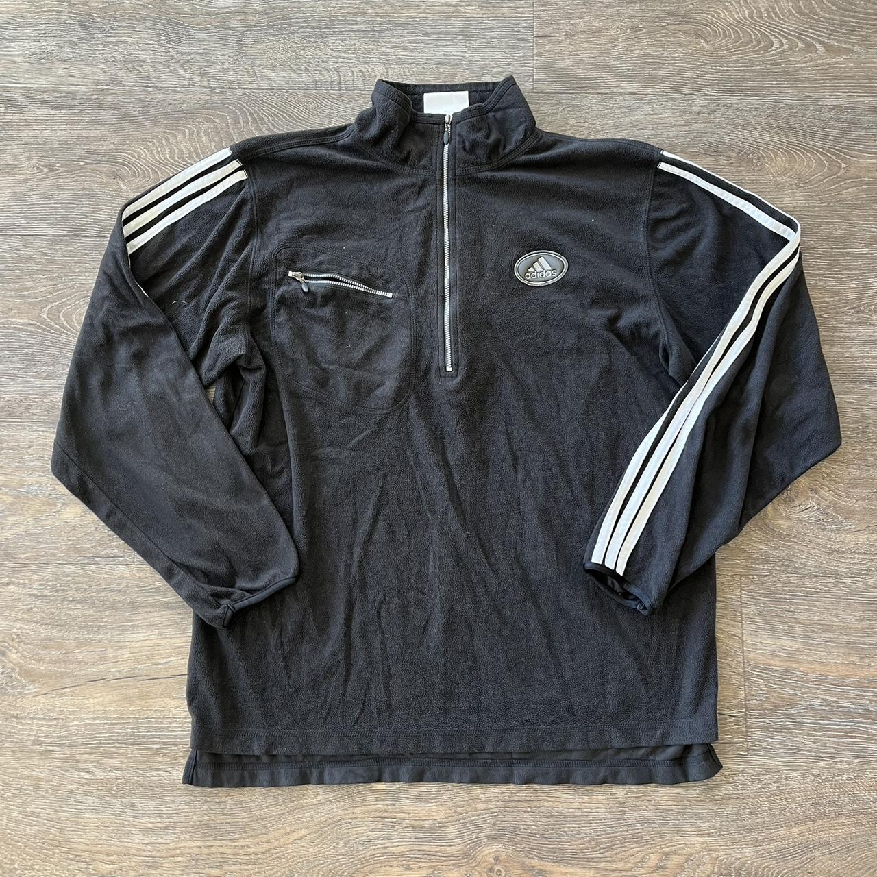 90s Vintage Addis’s Black 1/4 Zip Sweater L... - Depop