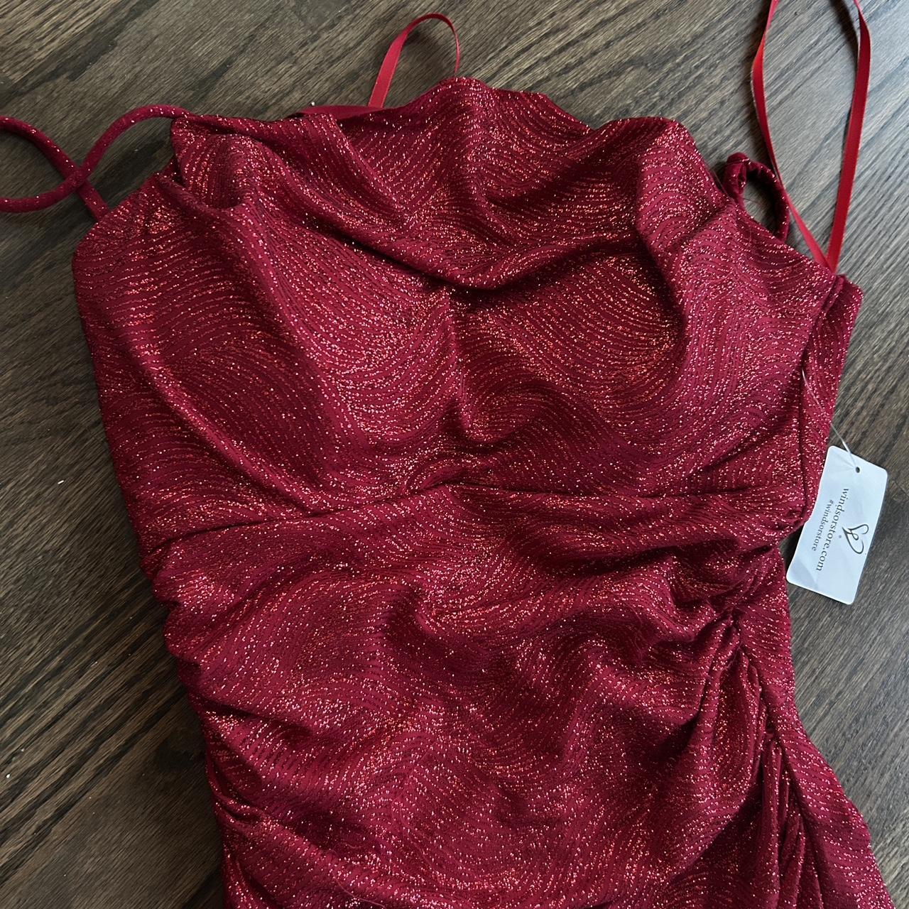ˏˋ°•*⁀ GORGEOUS sparkling ruby prom dress from... | Depop