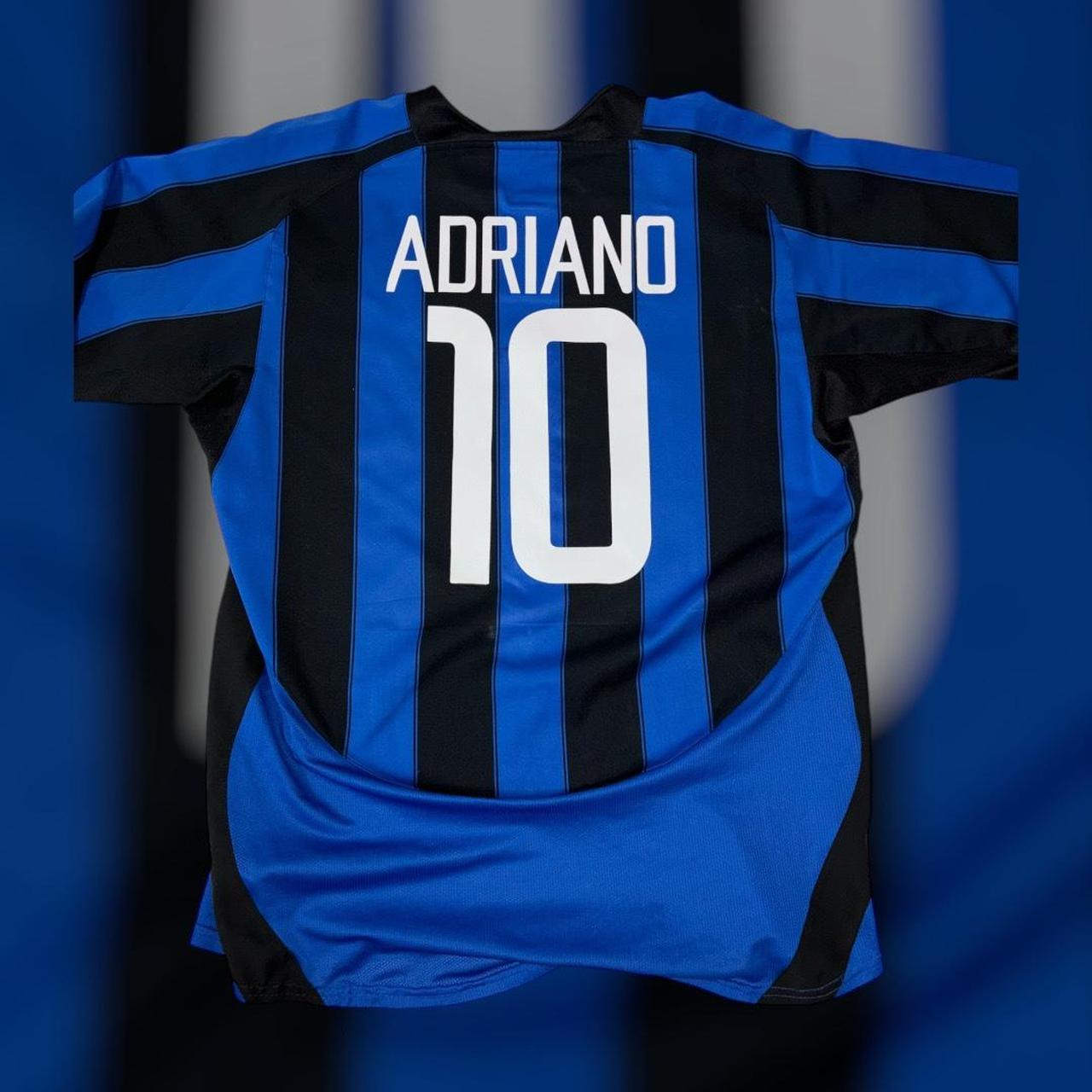 Authentic Adriano #10 2004 Inter Milan Home Kit.... - Depop