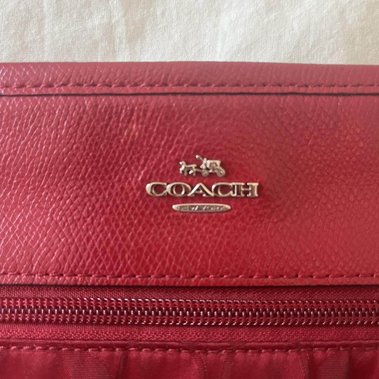 Red Coach purse! A couple tiny imperfections shown... | Depop