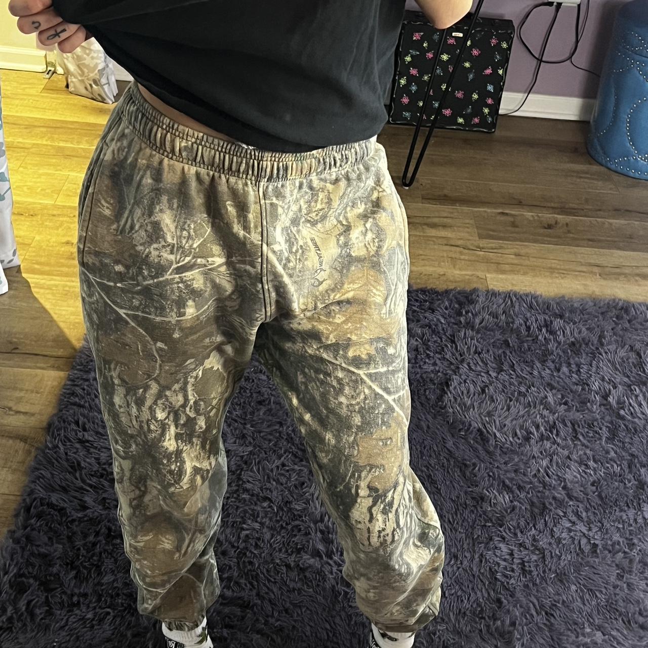 Real Tree sweats. Cuffed at the ankles. Has... - Depop