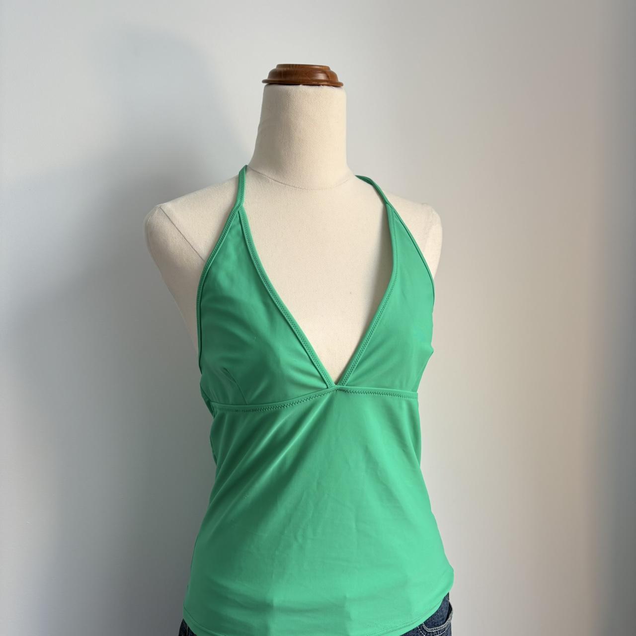 2010’s Glassons green halter top. Size best fits a... | Depop