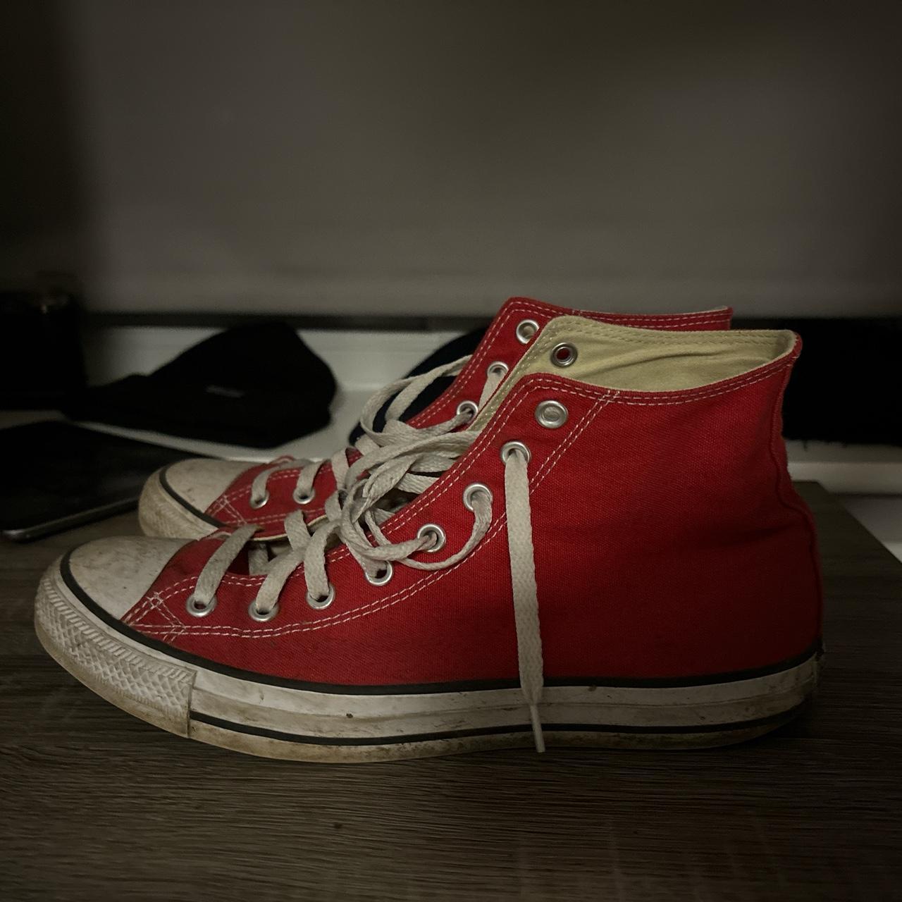 Red Converse Chucks Open To Offers - Depop
