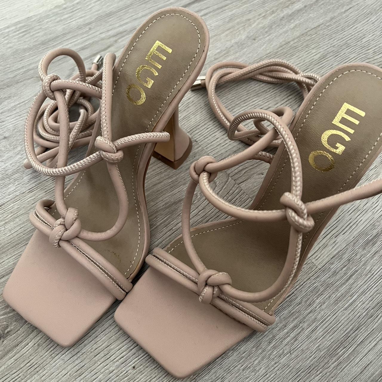 Nude Ego Strappy Heels Depop