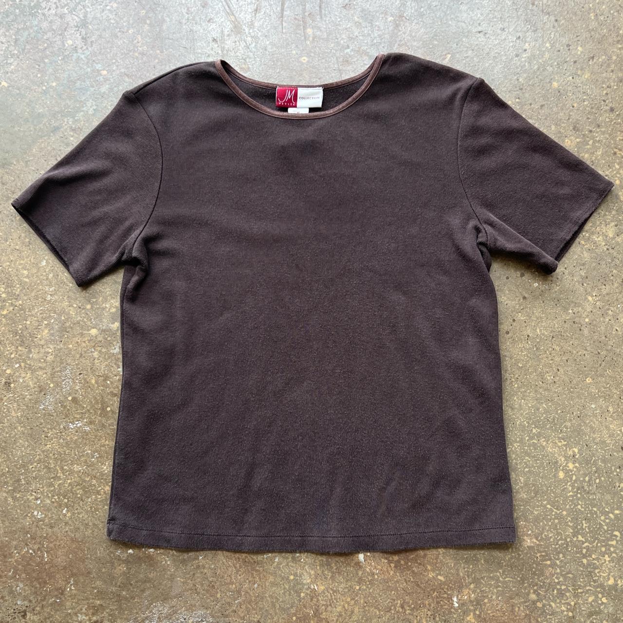 American Vintage Women's Brown T-shirt | Depop