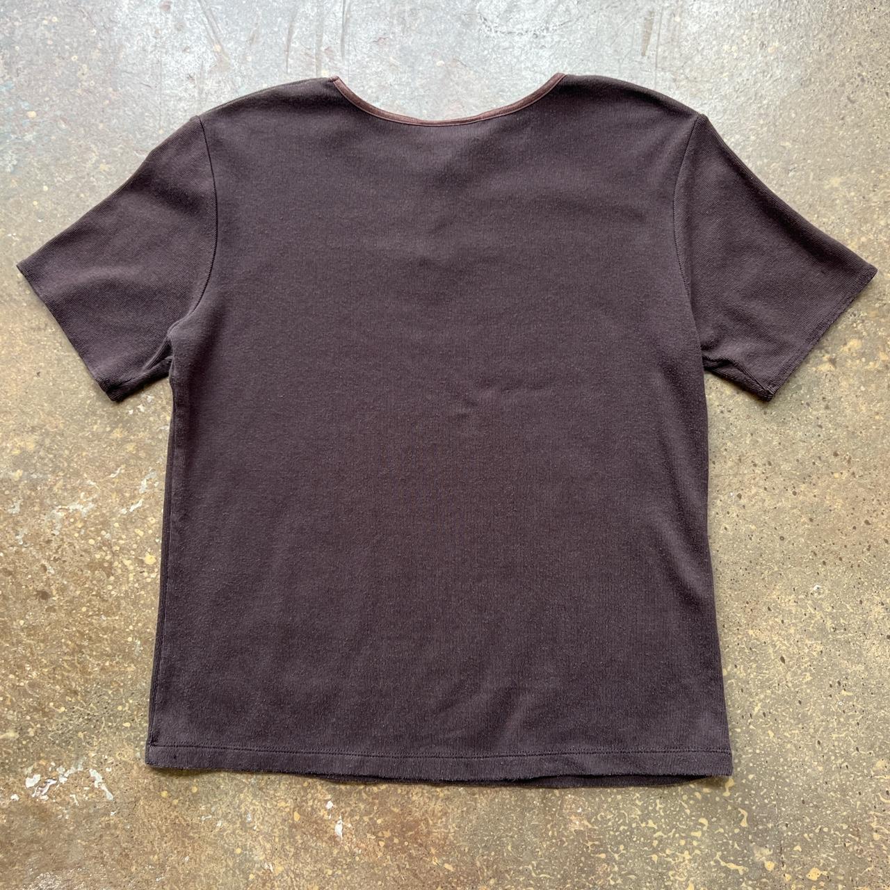 American Vintage Women's Brown T-shirt | Depop