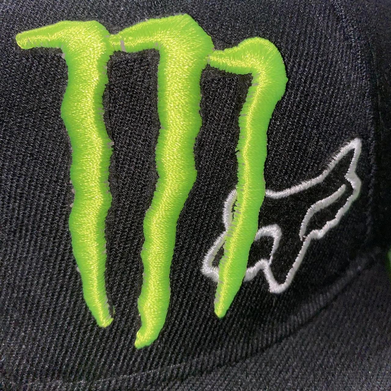 Clean vintage y2k Monster Energy x Fox Racing hat.... | Depop