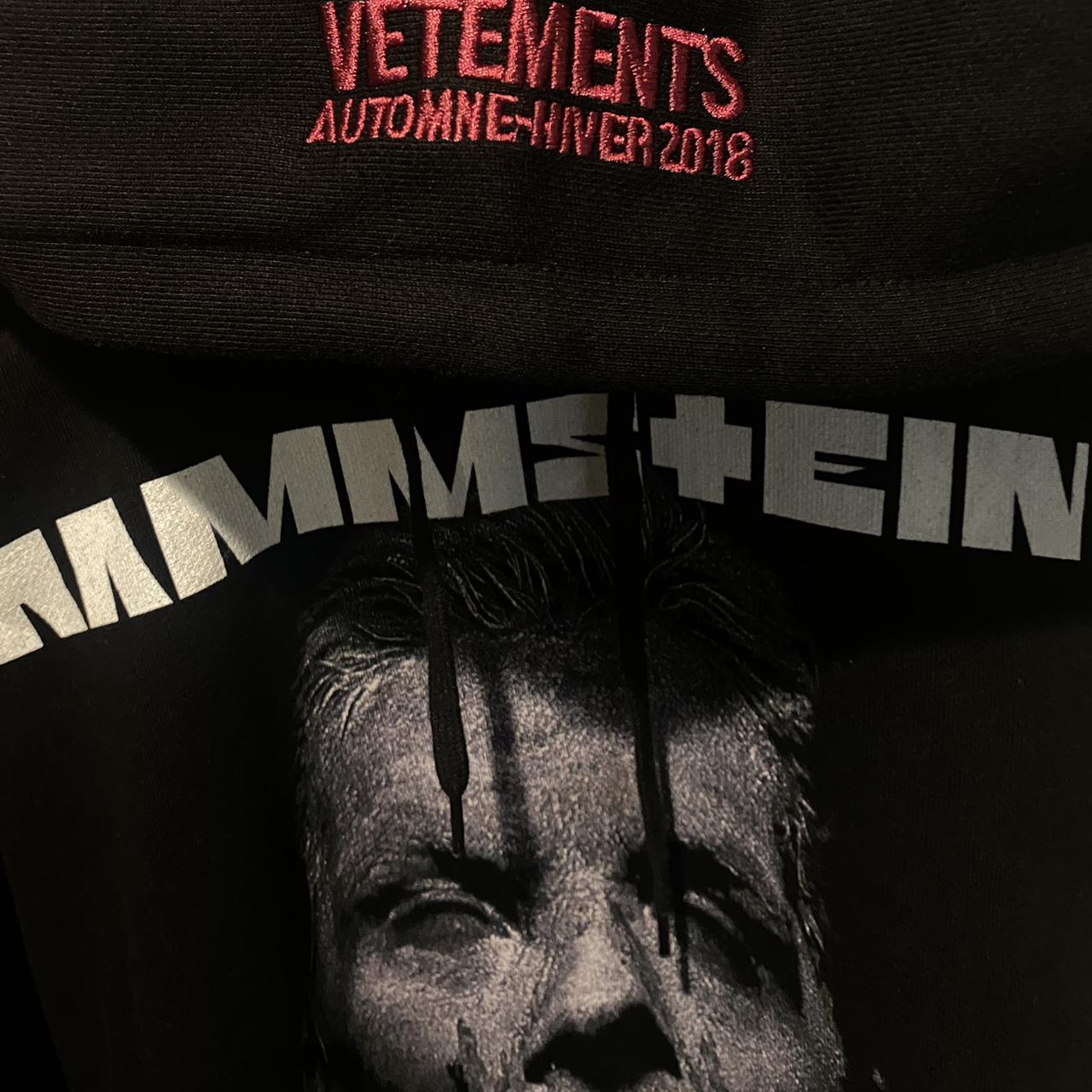 Vetements Rammstein hoodie Size S Verified by... | Depop