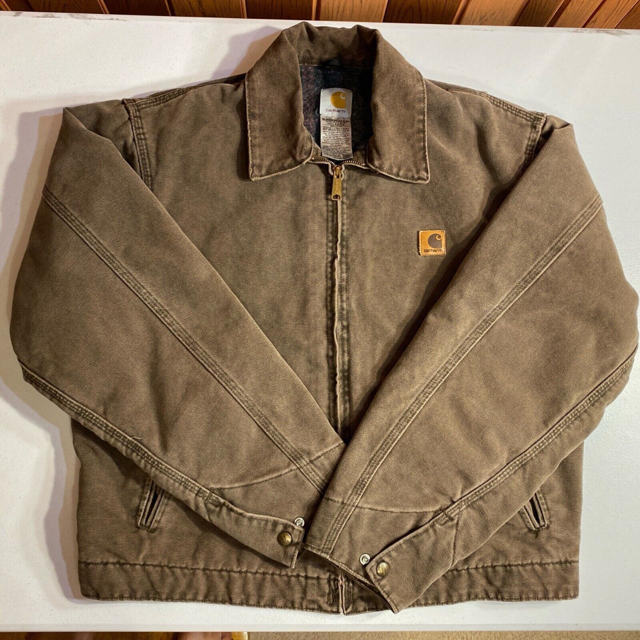 RARE VTG CARHARTT JACKET MENS L CHESTNUT BROWN... - Depop
