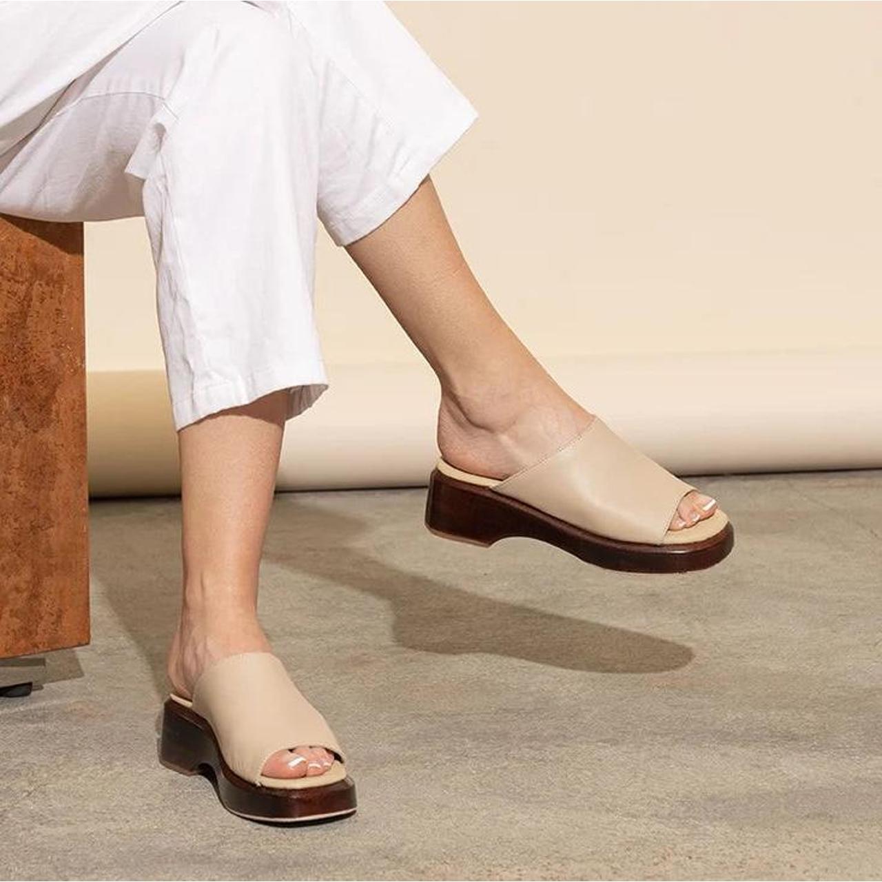 James Smith Rome Clog - Beige **Brand NEW** Leather... - Depop