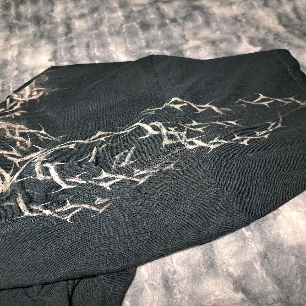 Y2K Praying Hands Skull Skeleton Tee Grunge Punk... - Depop