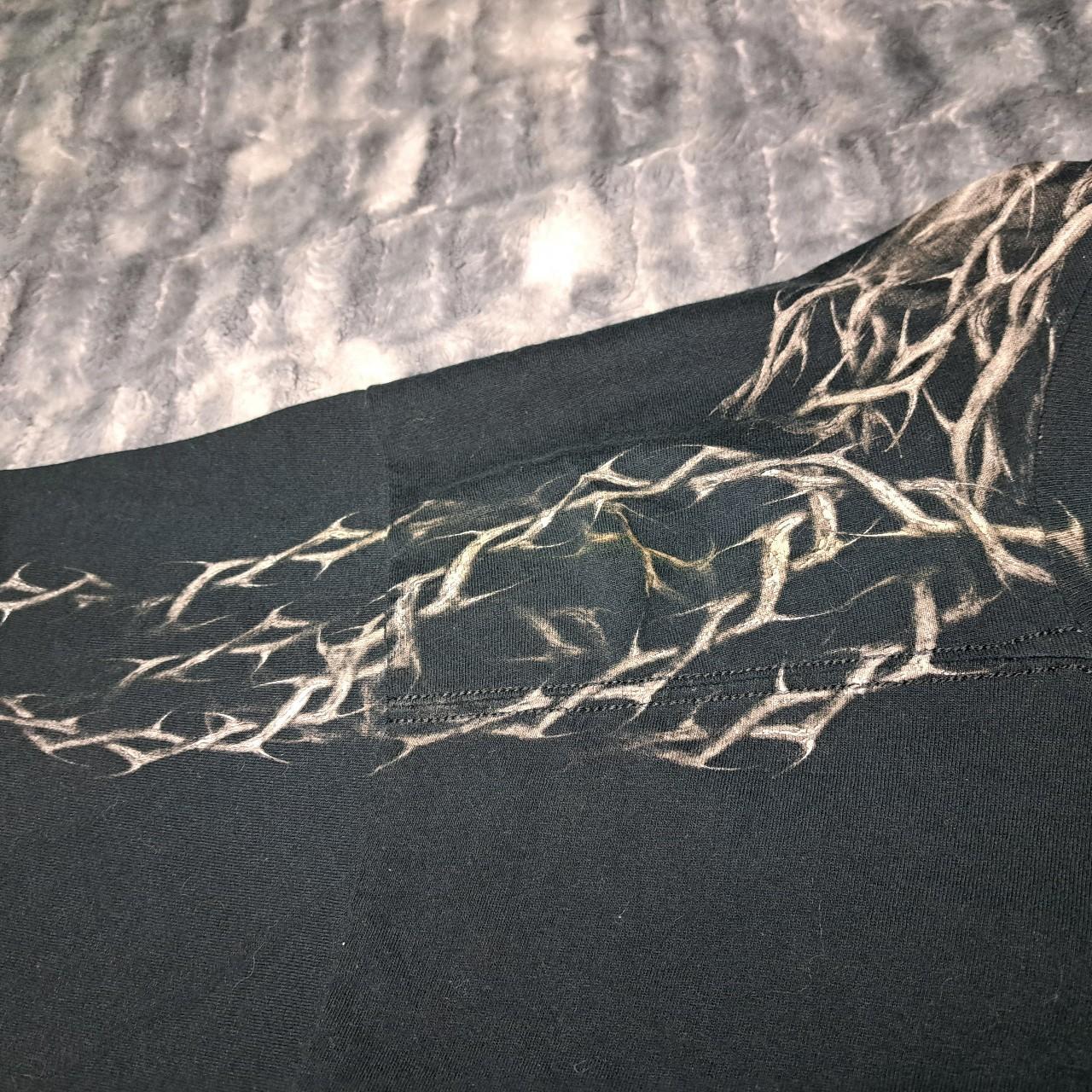 Y2K Praying Hands Skull Skeleton Tee Grunge Punk... - Depop