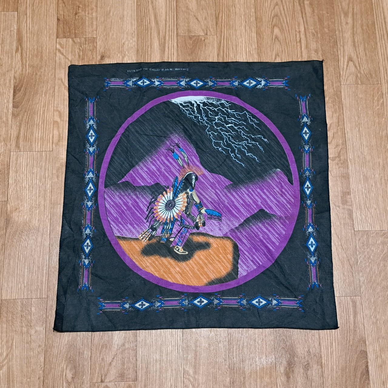 Vintage Hav-A-Hank Native American Scarf Bandana USA... | Depop